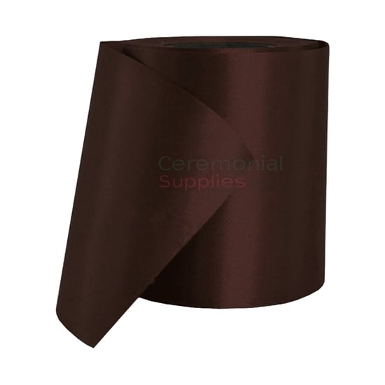 Dark Brown Ceremonial Ribbon | ceremonialsupplies.com