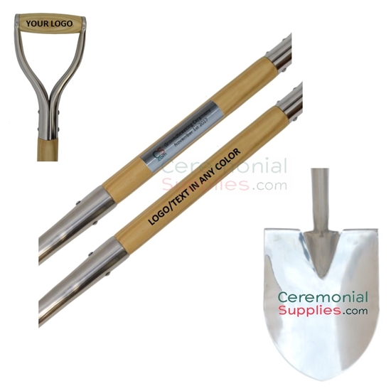Custom Groundbreaking Shovel | Custom Ceremonial Shovel | ceremonialsupplies.com