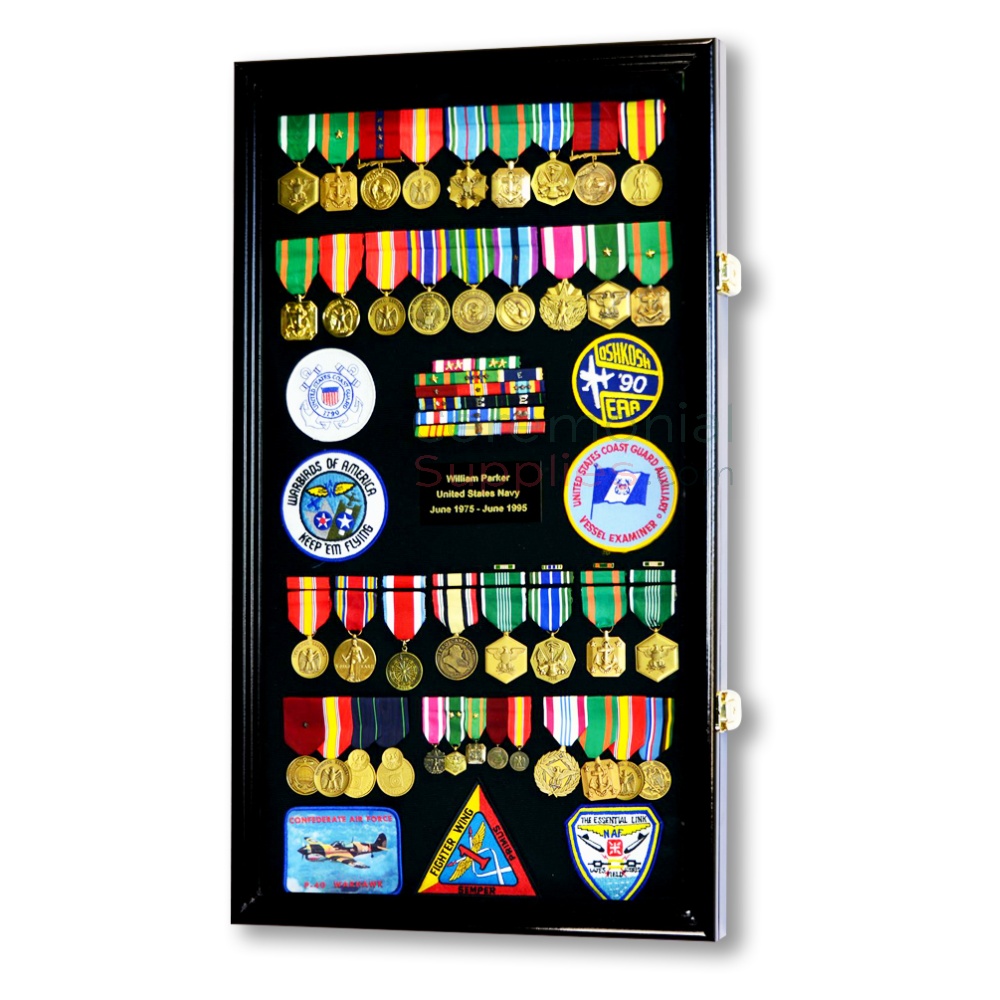 28 X 16 Military and Service Achievement Shadowbox Display Case ...