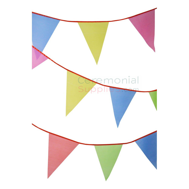 Decorative Multi-Colored Pennant Banner | Ceremonial Groundbreaking ...
