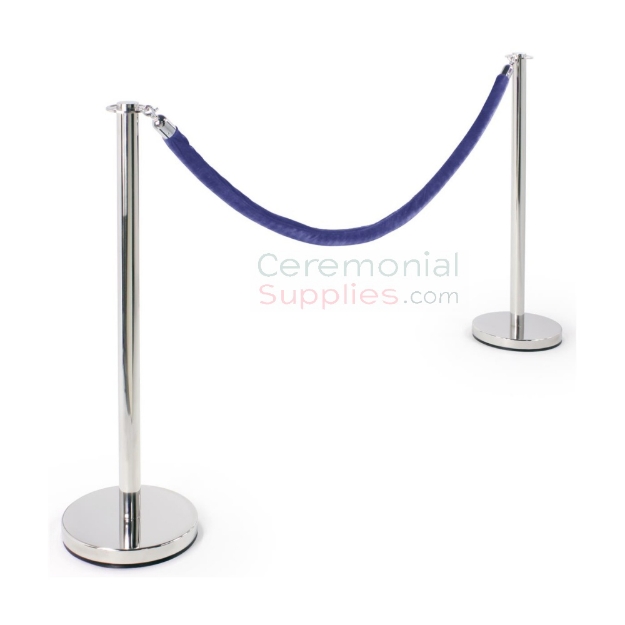 Elegant Stanchions And Rope Queue Management Set | Ceremonial ...