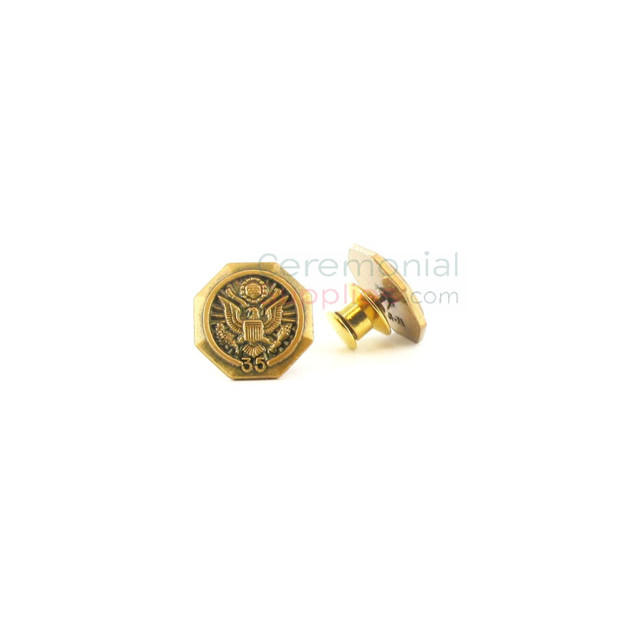 Us Military Emblem American Flag Lapel Pin | Ceremonial Groundbreaking ...