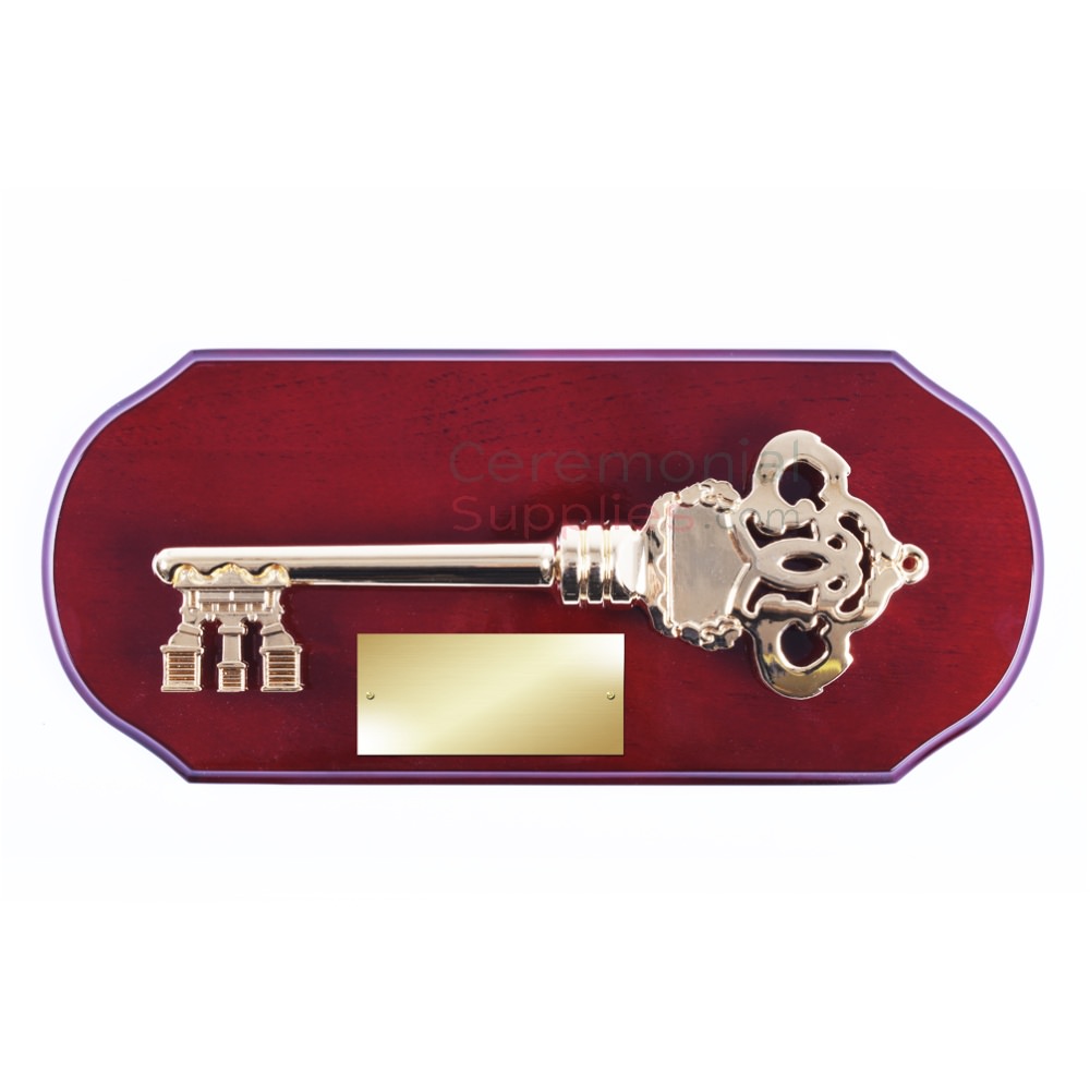 Executive Ceremonial Golden Key To The City Plaque | Ceremonial ...