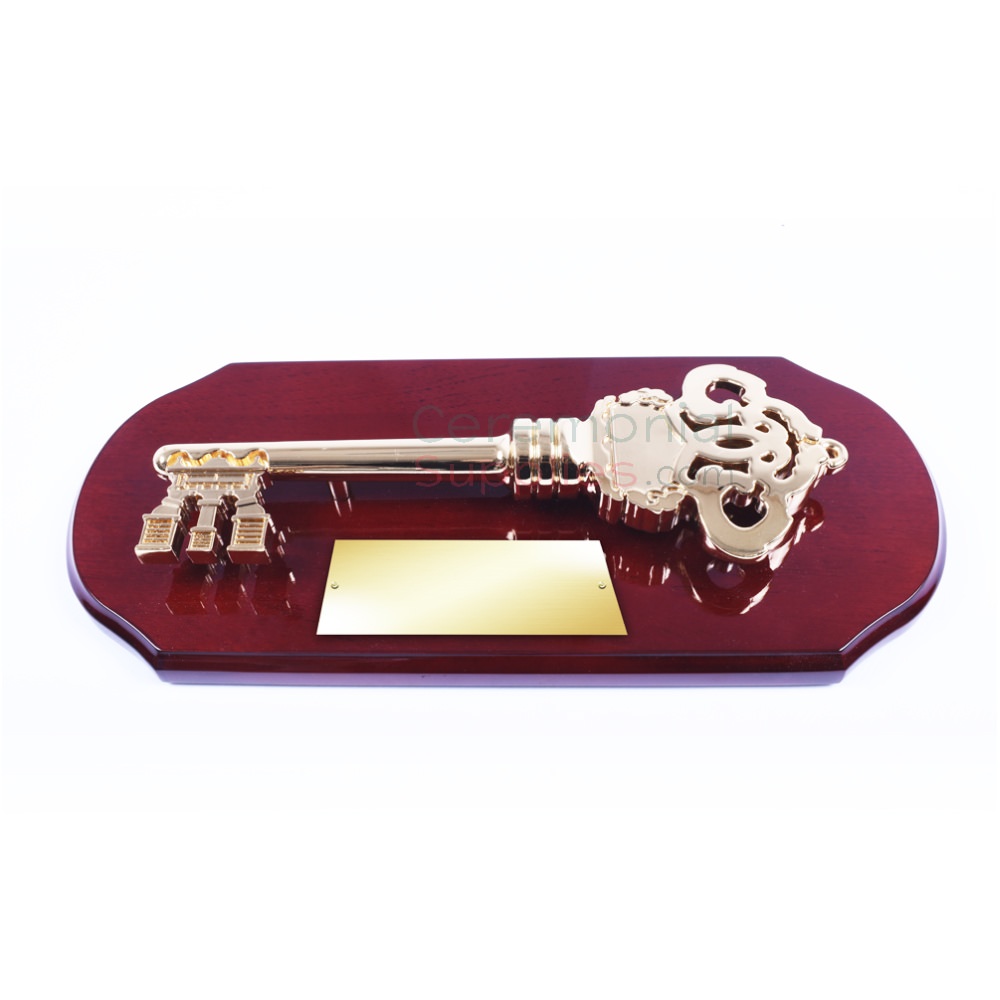 Executive Ceremonial Golden Key To The City Plaque | Ceremonial ...