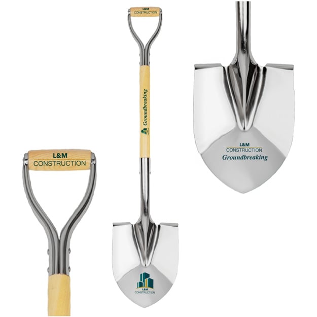 Commemorative Groundbreaking VIP Mirror Chrome Ceremonial Shovel ...