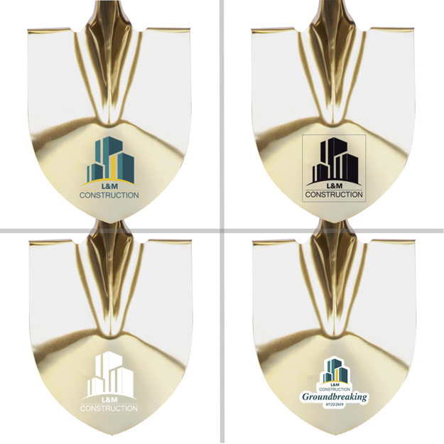 VIP Ceremonial Groundbreaking Mirror Gold Shovel | Ceremonial ...
