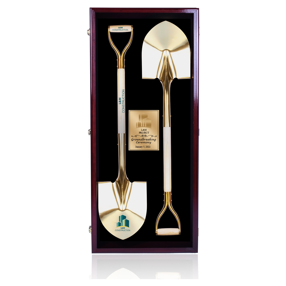 Groundbreaking Shovel and Keepsake Display Case | Ceremonial ...