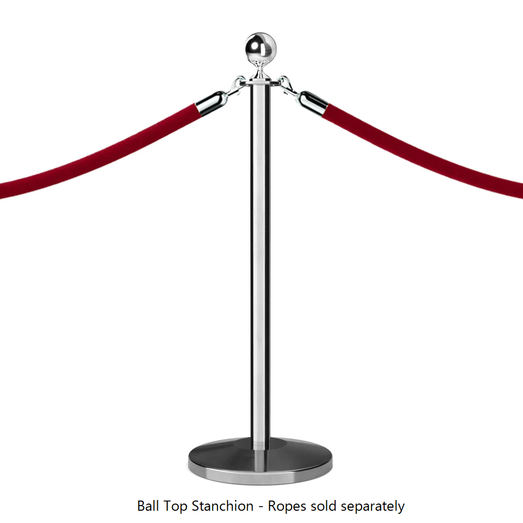 Polished Steel Stanchions | Ceremonial Groundbreaking, Grand Opening ...