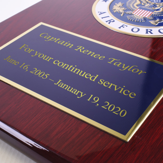 US Air Force Medallion Award Plaque | Ceremonial Groundbreaking, Grand ...