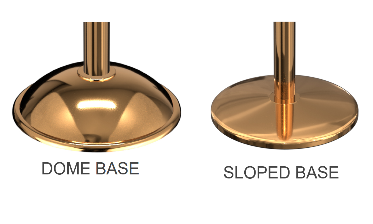 Deluxe Rope Stanchion Contemporary look in Brass, Steel, Black Finish ...