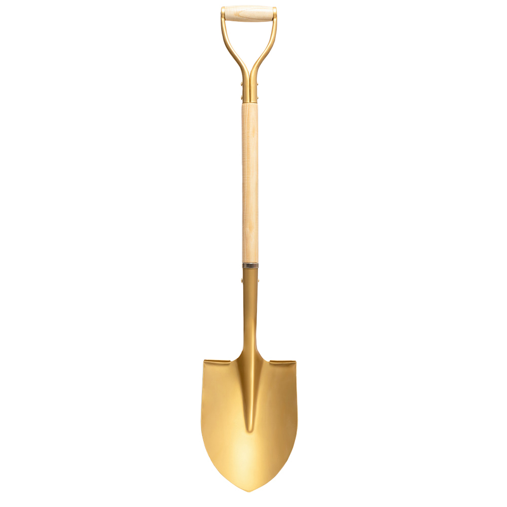Ceremonial Groundbreaking Mirror Gold Shovel Matte Finish | Ceremonial ...