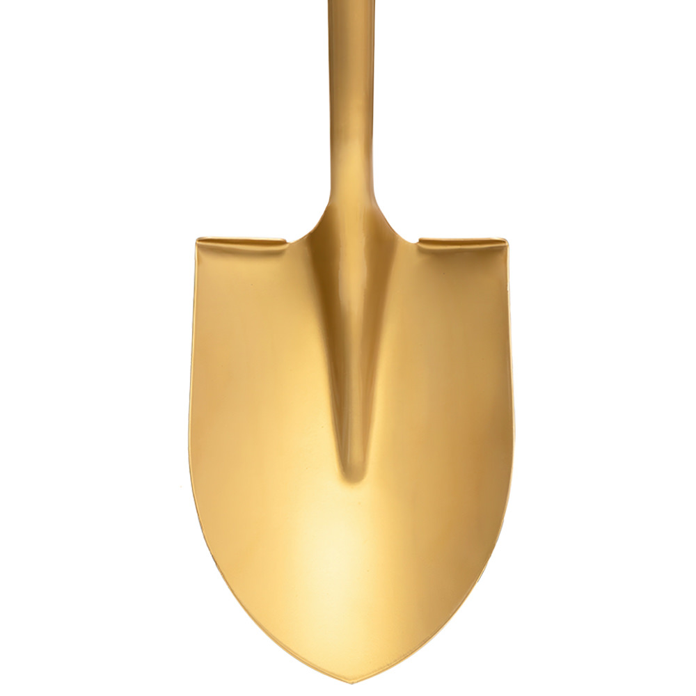 Ceremonial Groundbreaking Mirror Gold Shovel Matte Finish | Ceremonial ...