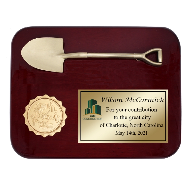 Groundbreaking Shovel Plaque | Ceremonial Groundbreaking, Grand Opening ...