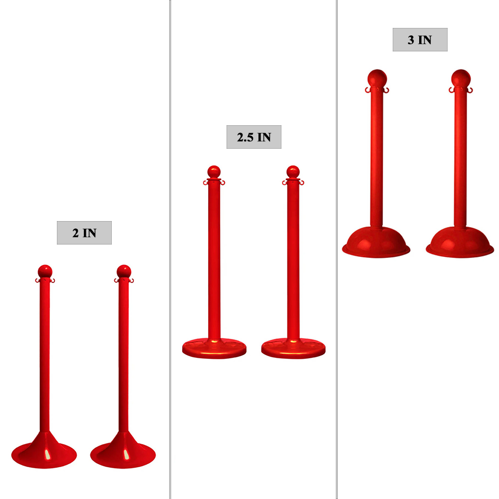 Crowd Control Stanchions – Three Sizes and Several Colors | Ceremonial ...