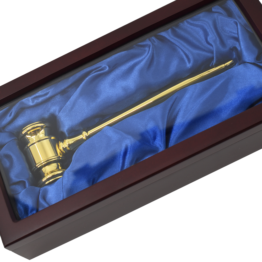 Elegant Brass Gavel Gift Set - Personalized Gift for Lawyers & Judges ...