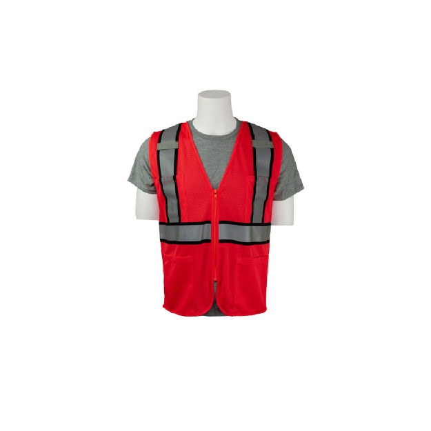 Customizable Class 2 Safety Vest – High-Visibility Expandable Vest ...